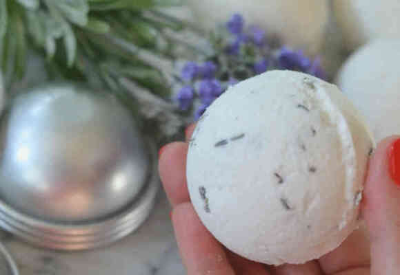 Banyo Topu yapımı Lavantalı Banyo Topları - Akçalı Sprey Boya